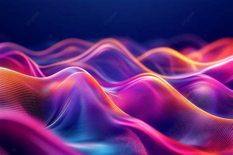 chromatic flow dynamic waves in 3d abstract design background abstract