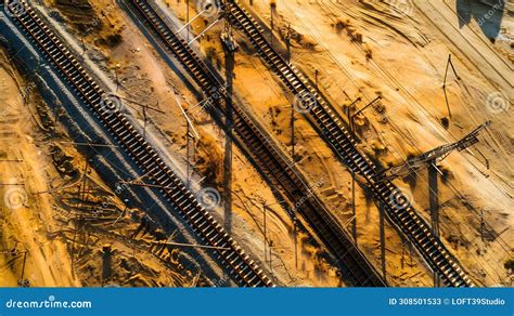 Generative Ai Aerial View Of Infrastructure Development Project With