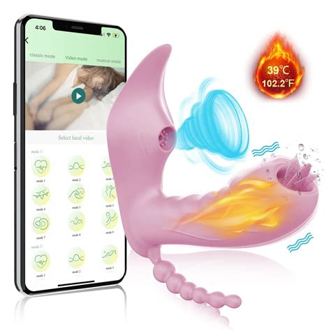 Bluetooth App 3 In 1 Dildo Vibrator Female Masturbator Vacuum Vagina