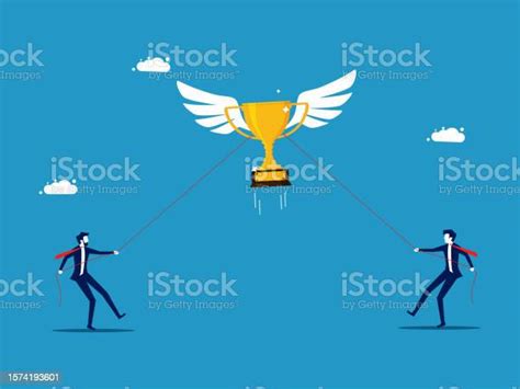 비즈니스 성공을 포착하십시오 사업가들이 함께 트로피를 당깁니다 Championship에 대한 스톡 벡터 아트 및 기타 이미지 Championship 개선 개성 개념