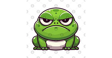 Grumpy Cartoon Green Toad Grumpy Toad T Shirt Teepublic