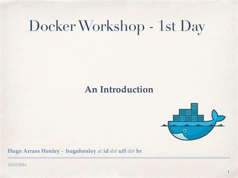 Docker An Introduction Speaker Deck