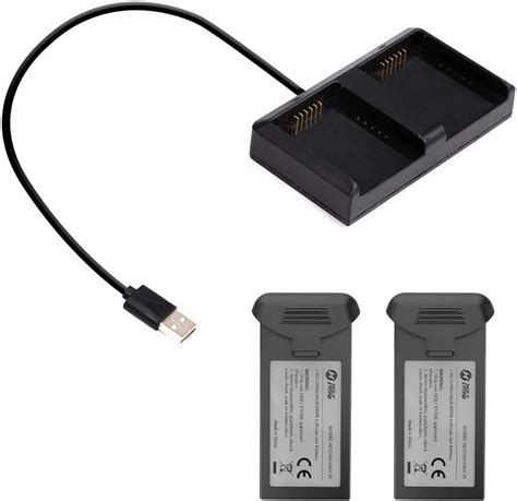 Deerc Battery Charger And 2 Pcs Modular Batteries For