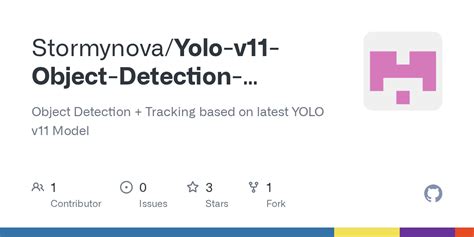 Github Stormynovayolo V11 Object Detection Tracking Object