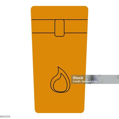 플랫 라인 커피 보온병 벡터 일러스트 레이 션 와 커피 테마 와 평평한 선 벡터 스타일 0명에 대한 스톡 벡터 아트 및 기타