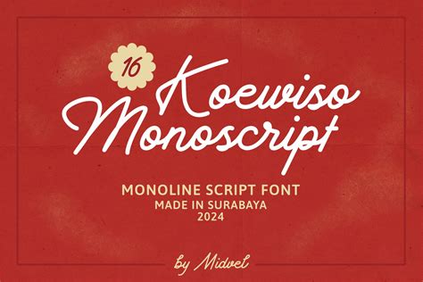 Koewiso Monoscripe Monoline Script Design Cuts