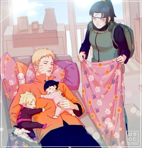 Uzumaki Naruto Hyuuga Hinata Uzumaki Boruto And Uzumaki Himawari