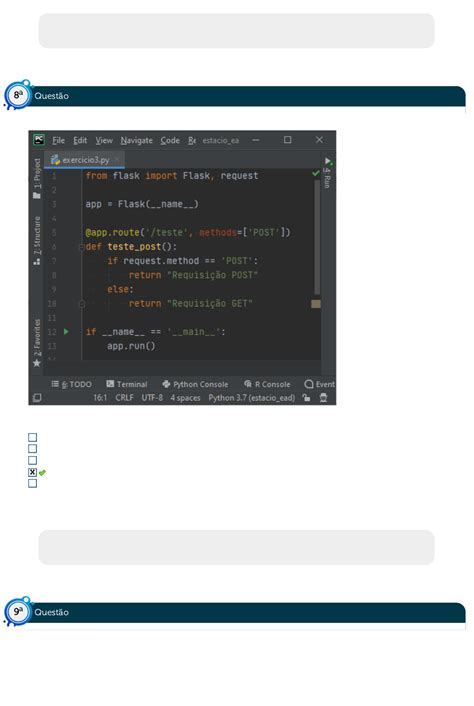 Simulado Av Paradigmas De Ling De ProgramaÇÃo Em Python Conceitos E Paradigmas De Linguagens