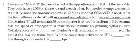 Solved 7 Two Nodes A And B That Are Attached At The