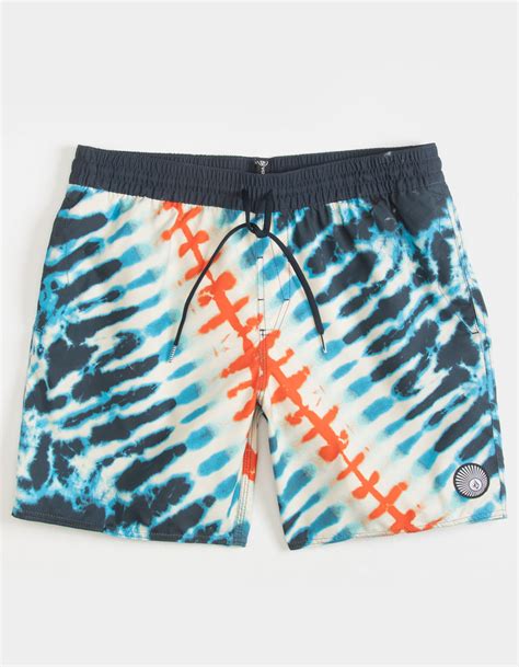 Volcom July 4th Mens Volley Shorts Navy Tillys