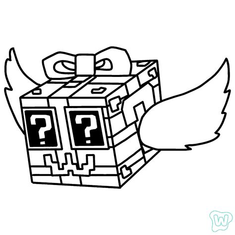 10 Festive Lucky Block Coloring Pages