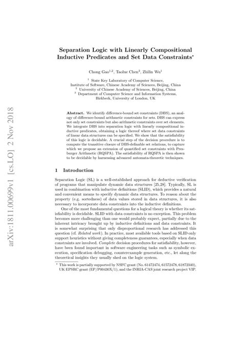 Separation Logic With Linearly Compositional Inductive Predicates And