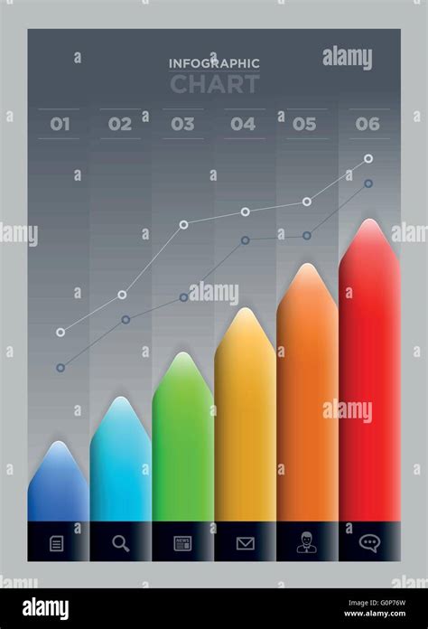 Vector Colorful Graph Infographic Chart Design Template Stock Vector Image And Art Alamy