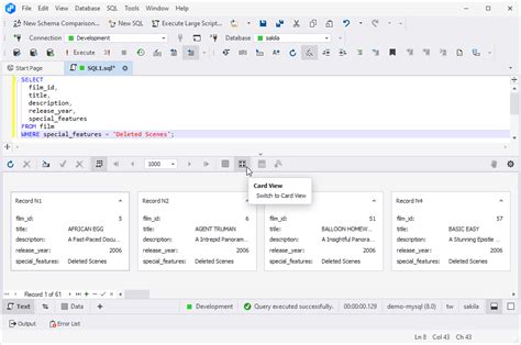 View And Edit Data In The Card View Mode