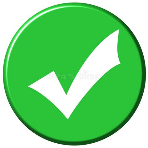 OK Button Stock Illustration Illustration Of Circle Answer