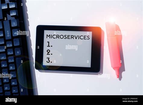 Conceptual Display Microservices Internet Concept Software Development Technique Building