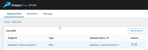 monitor aurora mysql db snappyflow