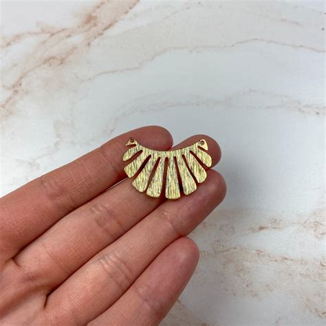 Brass Crown Shaped Charms Brass Earring Findings Brass Earring