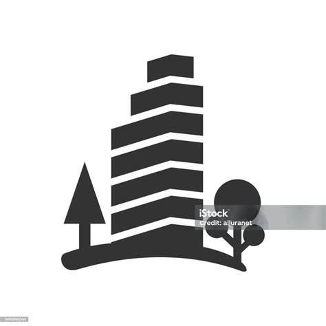 아파트 로고 템플릿입니다 아이콘 일러스트레이션 브랜드 아이덴티티 고립되고 평평한 그림입니다 벡터 그래픽 개념에 대한 스톡 벡터 아트 및 기타 이미지 Istock