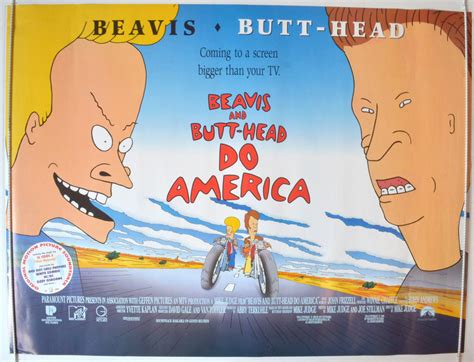 “beavis And Butthead Do America” Original British Quad Poster Movie Pastposters