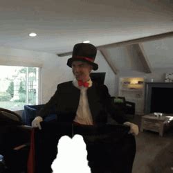 Magician Smoke Disappearing Trick 