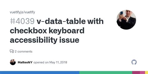 V Data Table With Checkbox Keyboard Accessibility Issue · Issue 4039