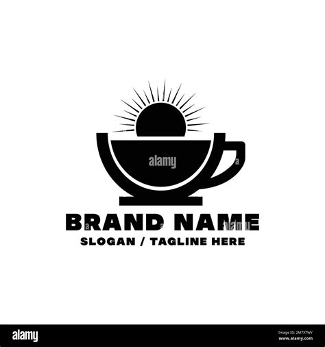 Simple Coffee Logo Design Template Editable Resizable Vector Illustration Stock Vector Image