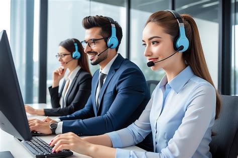 efficient remote support business people in action premium ai generated image