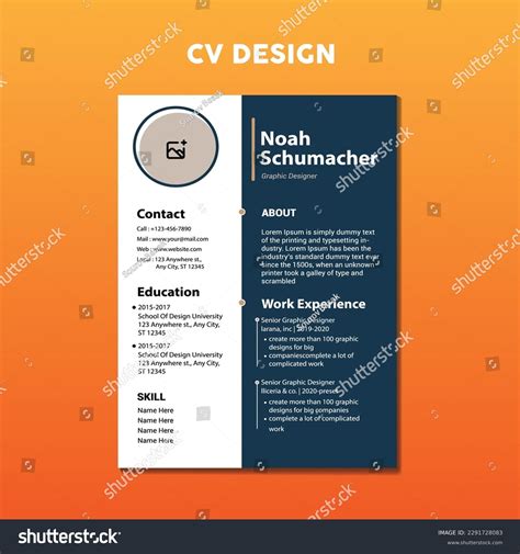 Cv Resume Template Feminine Color Design Stock Vector Royalty Free Shutterstock