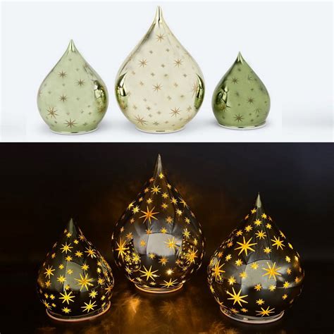 Online Fuchs Led Dekoobjekt 3 Glastropfen Mit Led Lichterkette