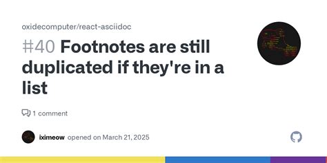 Footnotes Are Still Duplicated If Theyre In A List · Issue 40