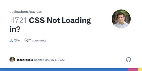 Css Not Loading In · Payloadcms Payload · Discussion 721 · Github