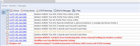 Error Transferring Data Server Returned No Header Alteryx Community