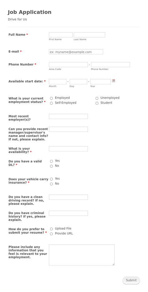 Free Printable Cvs Application For Employment Download Free Printable Cvs Application For