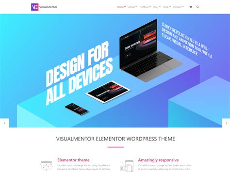 Visualmentor Elementor Responsive Wordpress Theme By Visualmodo By