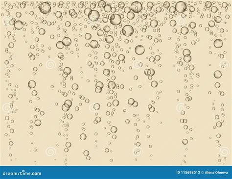 Blue Champagne Bubbles Background