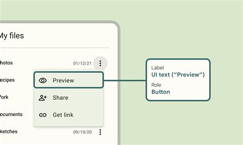 Menus Material Design