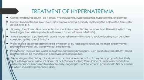 Sodium Disorders Hypo And Hypernatremiapptx