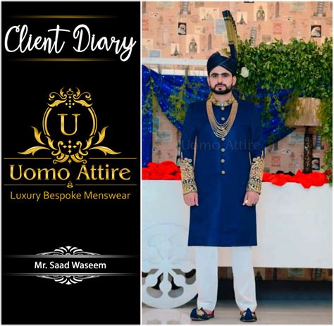 Mr Saad Waseem Looking Very Gorgeous Uomo Attire