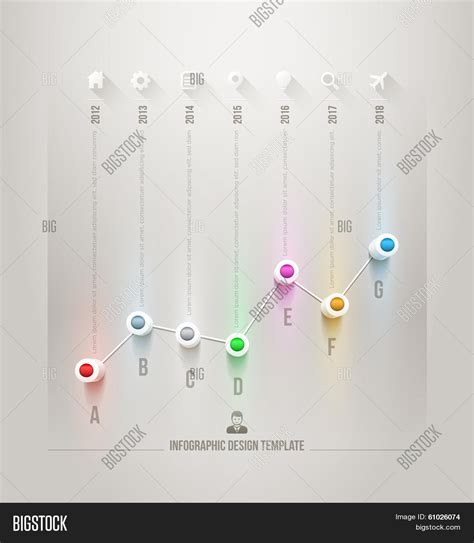 Vector 3d Line Chart Vector And Photo Free Trial Bigstock