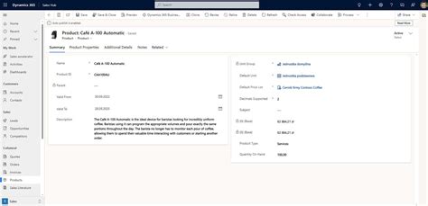 Microsoft Dynamics Sales CRM Nav