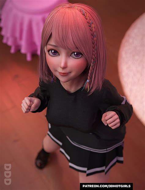 Mirai Debut With Her Cute Pink Hair Scrolller