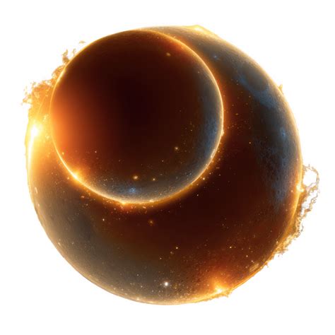 Cosmic Sun And Moon Eclipse Illustration Featuring Vibrant Colors And