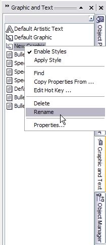 KB Corel Working With Styles In CorelDRAW