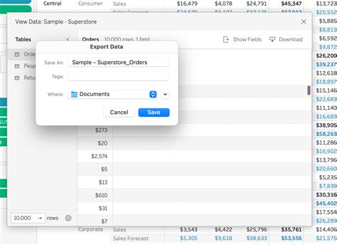 How To Export Data From Tableau