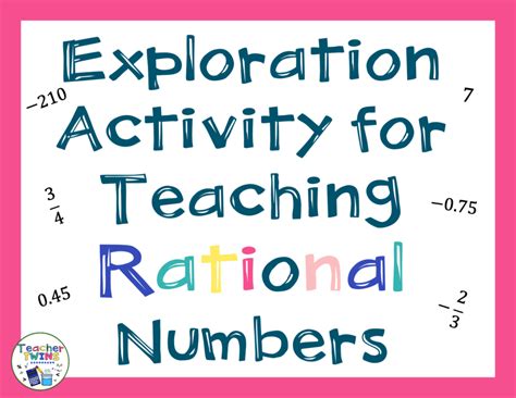 Teaching Rational Numbers Teacher Twins