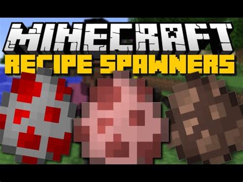 Minecraft RECIPE SPAWNERS Make Mob Spawners In Survival Mode Mod Showcase YouTube