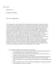 CMIT Part Client Response Memorandum TEMPLATE Docx April Go Linux Inc