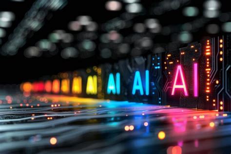 Premium Photo Vibrant Ai Digital Interface Showcasing Advanced