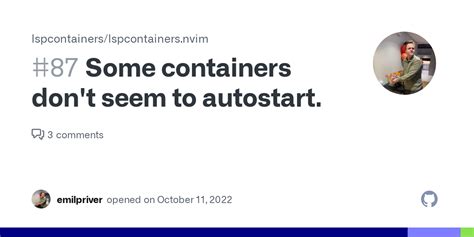 Some Containers Don T Seem To Autostart Issue Lspcontainers Lspcontainers Nvim GitHub